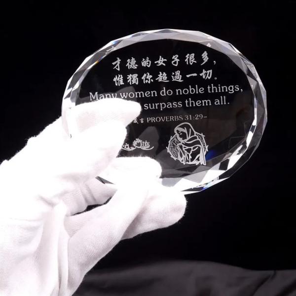 Quality Customize K9 Cube Souvenir Gifts Engraving Mind Brain Structure Block 3d Laser Crystal Moon for sale