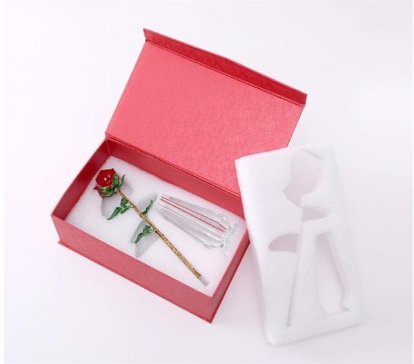 Quality Crystal Rose Gifts With Vase for sale