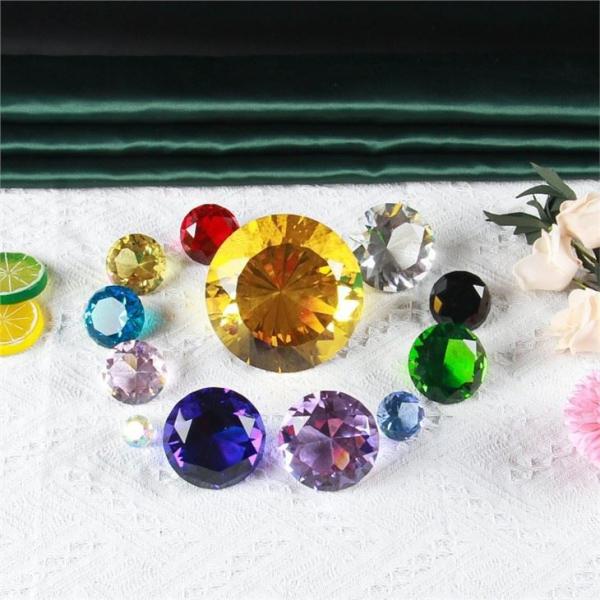 Quality K9 Crystal Diamond Wedding Decorations Can Be Craved 50mm for sale
