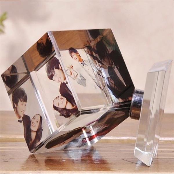 Quality Customized 3d Laser Engraved Crystal Rubik's Cube For Wed... for sale