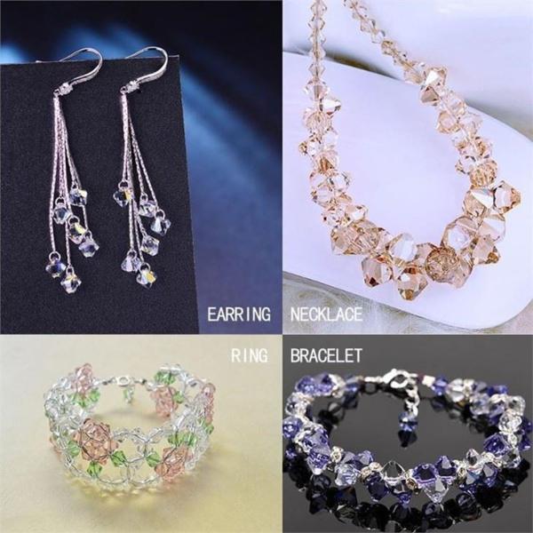 Quality Jewelry Making Diy Loose 8 Mm 32 Faceted Spacer Crystal B... for sale