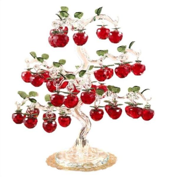 Quality 2022 Pujiang Wholesale Factory Handmade Cheap Crystal Apple Tree With Personalized Logo For Wedding Favor for sale