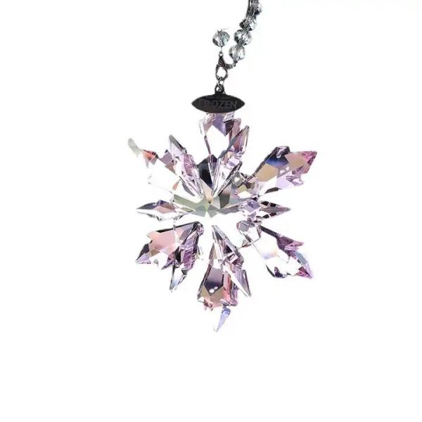 Quality Honor Of Crystal High Quality Car Hanging Ornaments Crystal Snow Pendant Crystal Pendant Wholesale for sale