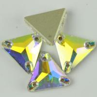 China Best Quality Triangle Shape Sew On Stone Crystal Flat Back for sale