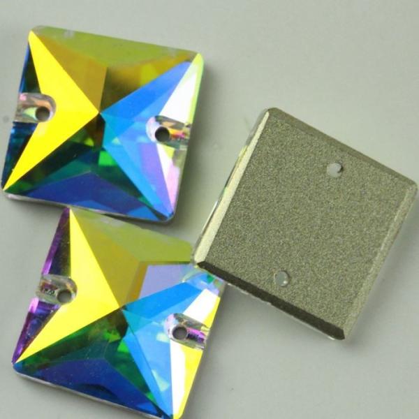 Quality Square Shape Flatback Crystal Stones Dazzling Rhinestones for sale