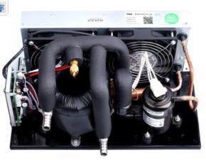 China Lightest battery supply 48V DC Stainless water cooled Liquid Chiller for pure Water cycling refrigeration for sale