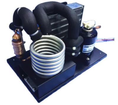 China Compact 5.1lbs Water Chiller DC 24V Refrigerant R134A Liquid Chiller for Mini-Chilled Water System for sale