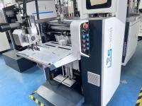 China Automatic Strapping Rigid Box Making Machine , 40pcs/Min Cardboard Box Maker for sale