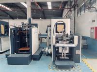China Automatic Strapping Rigid Box Making Machine , 40pcs/Min Cardboard Box Maker for sale