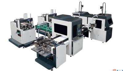 China Máquina rígida completamente automática inteligente de la fabricación de cajas del BI-canal para la caja plástica de la PU en venta