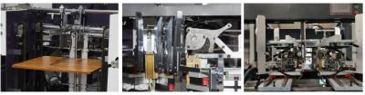 China Automatic Non-Stop Cardboard Pile Converting Devices Rigid Box Corner Pasting Machine à venda