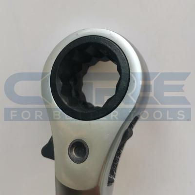 China Nuevo diseño de tipo de chorro de doble tamaño de conexión 19 x 22 mm de andamios Podger Ratchet longitud 250 mm como herramientas de construcción en venta