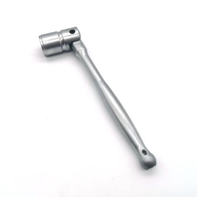 China Swivel Socket Spanner 21mm Box Socket Poker Spanner Scaffold Spanner Wrench with HD Ring for sale