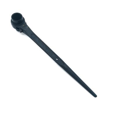 China Ratcheting Construction Wrench 19 x 24mm Forged Podger Handle Ratchet Wrench 315mm Long Black Color for sale