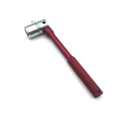 China Peso ligero giratorio de soquete de poker 21mm Scaffold Spanner con mango de aluminio agujereado en venta