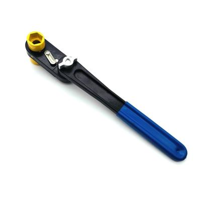 China Línea eléctrica de línea de agua 1-1/4In x 1-1/ 16In doble toma de mano pivote llave de crujido azul en venta