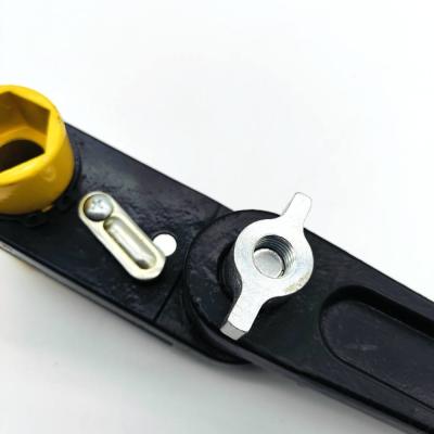 China Línea eléctrica de línea de agua 1-1/4In x 1-1/ 16In doble toma de mano pivote llave de crujido azul en venta