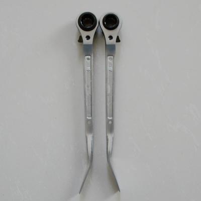 Japón Calidad 17mm 19mm Cranked Plying End Escafador Ratchet Spanner