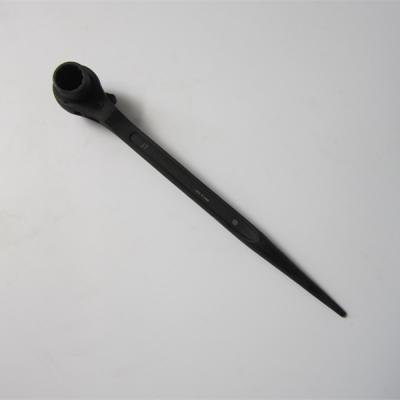 China Aligning Bolts Hand Tool 14mm 17mm Drive Dual Socket Head Spud Ratchet Wrench Scaffold Podger End Ratchet Spanner for sale