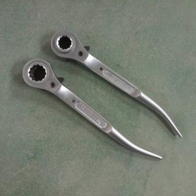 China Auftragnehmer Spanner Twin Podger Bi-hex Steckdose 17/21mm Gerüst Podger Ratchet Spanner Steckdose Schlüssel zu verkaufen