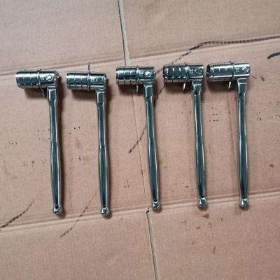 China Flexible Socket 22mm Poker Handle Bright Chrome Finish Scaffolder Spanner Forged Cr-V Socket Scaffold Spaner for sale