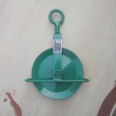 China Powder Coating Hoisting Block BLC 1000kgs Scaffold Gin Wheel 10" Pulley for Scaffolding for sale