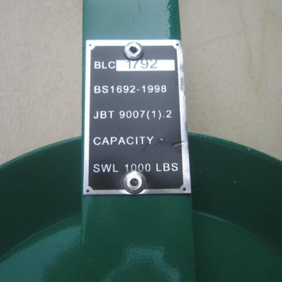 China Powder Coating Hoisting Block BLC 1000kgs Scaffold Gin Wheel 10" Pulley for Scaffolding for sale