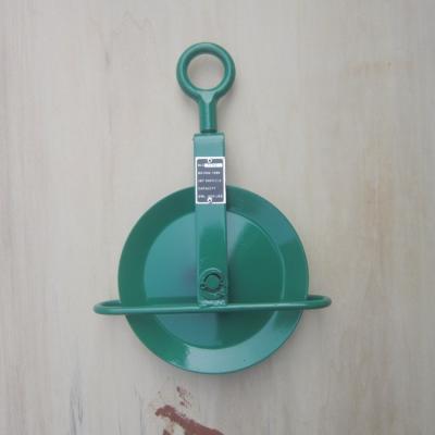 China Powder Coating Hoisting Block BLC 1000kgs Scaffold Gin Wheel 10" Pulley for Scaffolding for sale