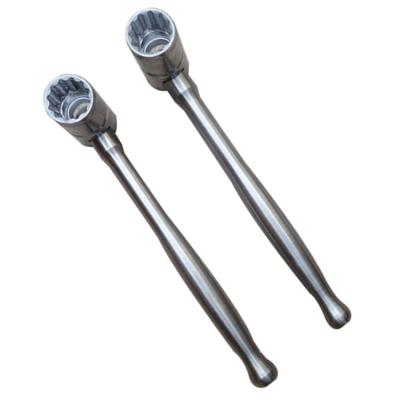 China Natural Color Socket Spanner Bi-hexagon Poker Handle UK Scaffolder Spanner 21mm Titanium Spanner for sale