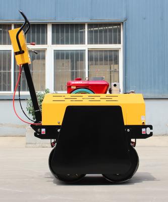 China 600mm Compaction width Walk Behind Tandem Road Roller For Your Requirement for sale