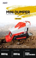 China High Operating Efficiency Ton Crawler Mini Rubber Vibration Diesel Dumper Self Loading for sale