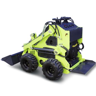 China 375 kg Max Lifting Force Tracked Skid Loaders for Heavy-Duty Mini Skid Steer Loader for sale