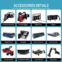 China 375 kg Lifting Force max Multi-function Skid Steer Loader for Heavy Duty Construction for sale