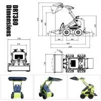 China 375 kg Lifting Force max Multi-function Skid Steer Loader for Heavy Duty Construction for sale