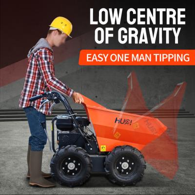 China Wheel Barrow Mini Dumper Site Mini Crawler Dumper Loader with 4.1/3600kw/rpm Rated Power for sale