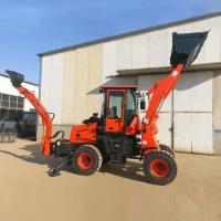China High Operating Efficiency Compact Loader Backhoe with BOXINHUASHENG Hydraulic Valve for sale