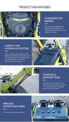 Cina 17.1kw Mini Skid Steer Loader La soluzione ideale per un funzionamento veloce e regolare in vendita