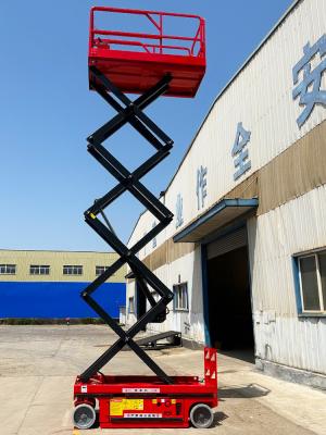 Cina 400 mm*2400 mm Moving Crawler Mobile Manlift per il lavoro aereo su piattaforma alta 5m-14m in vendita