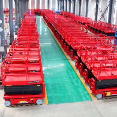 Cina 400 mm*2400 mm Moving Crawler Mobile Manlift per il lavoro aereo su piattaforma alta 5m-14m in vendita