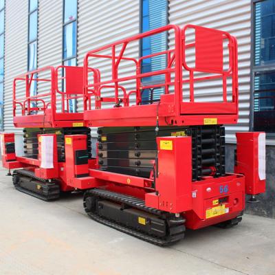 China Electric Diesel Man Lift on Tracks with 4m Max Lifting Height and 0-34M/MIN Hoisting Speed for sale