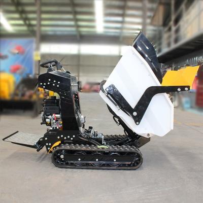 Cina Mini crawler dumper autocaricabile con capacità di caricamento di 500 kg e peso della macchina di 360 kg in vendita