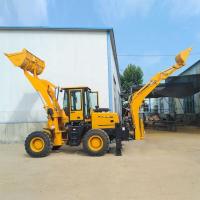 China Manufacturing Plant Mini Backhoe Loader with 3 cbm Bucket Capacity and Front Loader for sale