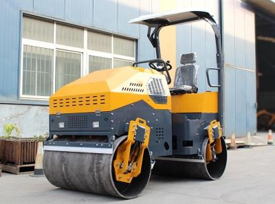 中国 425mm ドラム直径 3T 土壌圧縮用のダブルドラムロールコンパクター 販売のため