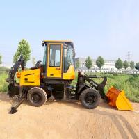 China 4x4 Attachment Front End Loader With Backhoe Mini Backhoe Loader for sale
