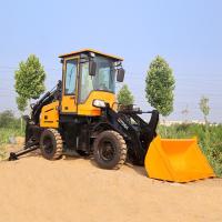 China 4x4 Attachment Front End Loader With Backhoe Mini Backhoe Loader for sale