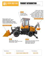 China 4x4 Attachment Front End Loader With Backhoe Mini Backhoe Loader for sale