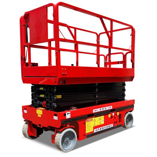 Quality Electric Hydraulic Scissor Manlift with 320kg Capacity and 900mm Extension for sale