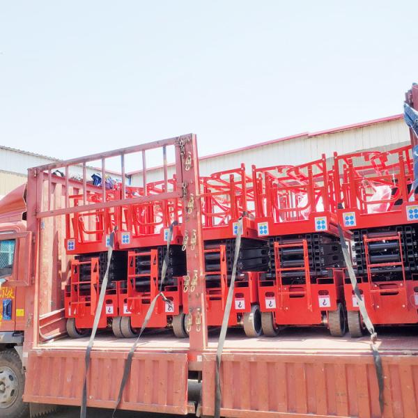 Quality 2400*1170mm Aerial Platform Electric Hydraulic Scissor Lift with 18 Channel for sale