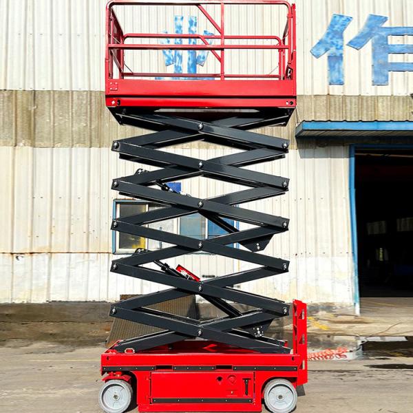 Quality 2400*1170mm Aerial Platform Electric Hydraulic Scissor Lift with 18 Channel for sale
