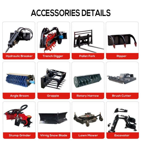 Quality Walk Behind Crawler Mini Skid Steer Loader with Rubber Tracks and 380 Kg Bucket for sale
